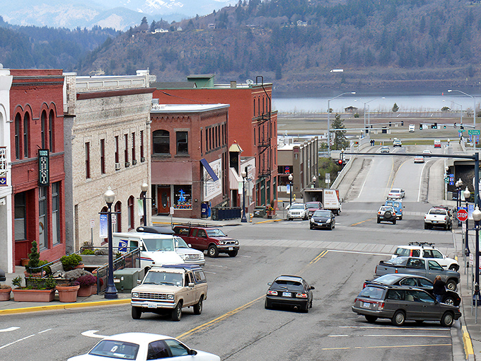 Mount Hood plays peek-a-boo with Hood River, proving some views never need a filter or fancy frame.