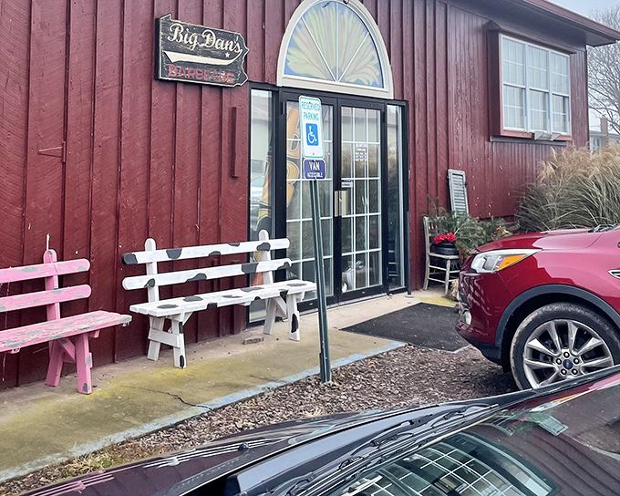 The roadside promise of "Slow Smoked Authentic BBQ" at Big Dan's isn't just signage&mdash;it's a solemn vow to your taste buds.