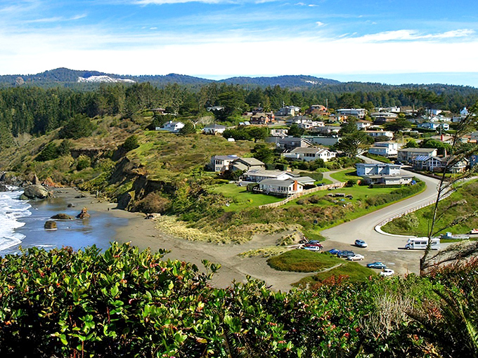 Perched on California's edge like nature's balcony, Trinidad offers front-row seats to the Pacific's greatest hits—waves, cliffs, and endless horizon included.