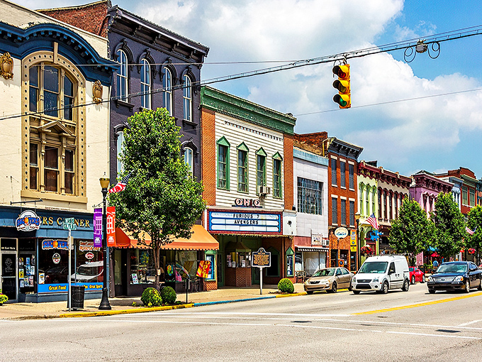 Madison's Main Street looks like it was plucked straight from a Norman Rockwell painting, complete with the vintage Ohio Theatre marquee and rainbow of historic storefronts.
