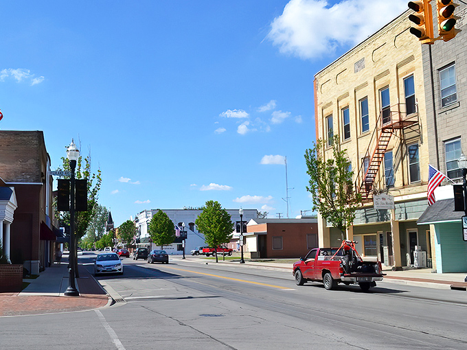 Main Street Ada stretches before you like a Norman Rockwell painting come to life, where time slows down and friendly faces await.