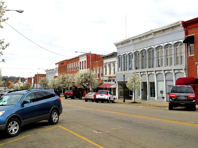 Main Street Jackson stretches before you like a Norman Rockwell painting come to life, where brick buildings tell stories and traffic lights are merely suggestions.