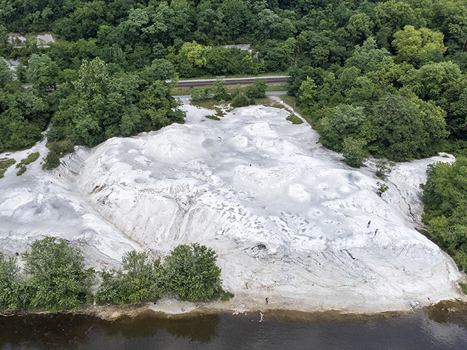 Nature's own masterpiece rises from the Susquehanna River like Pennsylvania's answer to Dover's famous cliffs.