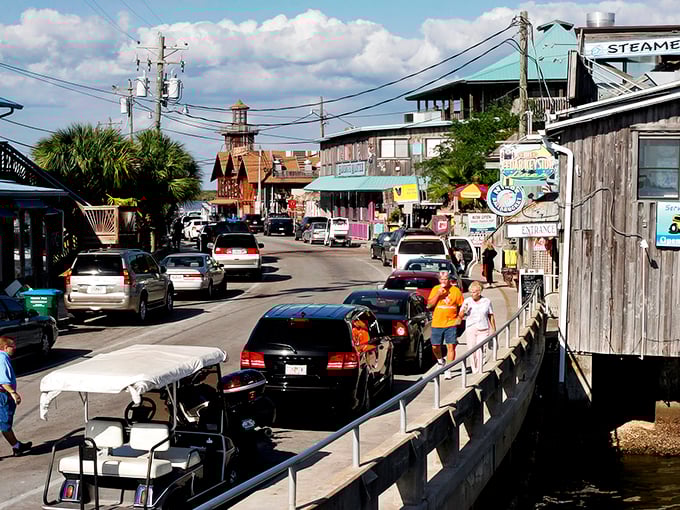 Downtown Cedar Key looks like a movie set where Jimmy Buffett might spontaneously appear for an impromptu concert. Those weathered wooden buildings hold stories older than most Florida condos.
