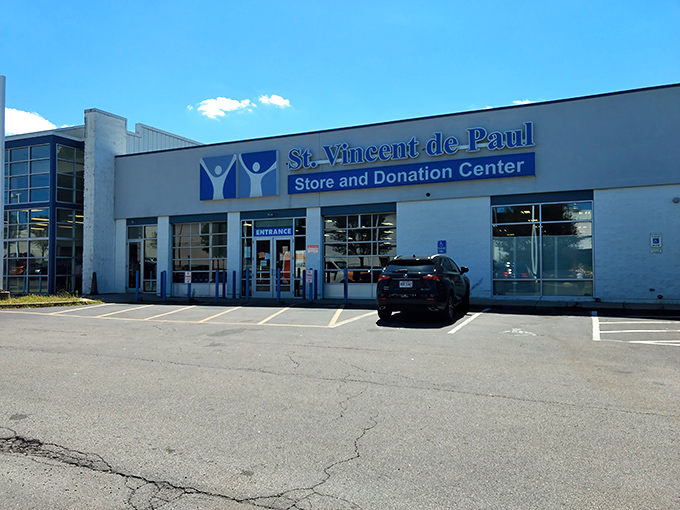 The unassuming exterior of St. Vincent de Paul belies the treasure trove within&mdash;like finding a gourmet meal at what looks like a greasy spoon.