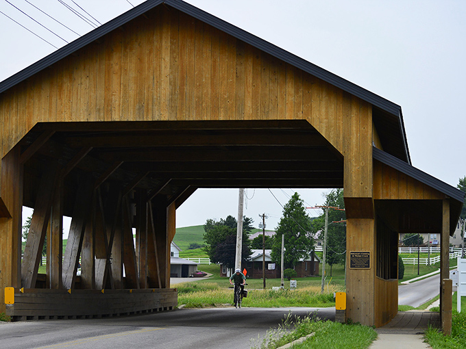 The iconic covered bridge welcomes you to Walnut Creek, where time slows down and appetites perk up.