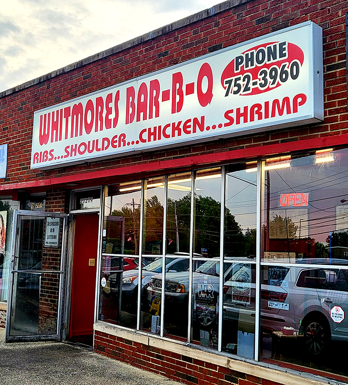 Strip mall treasure alert: where the best BBQ often hides in plain sight, no fancy signage required.