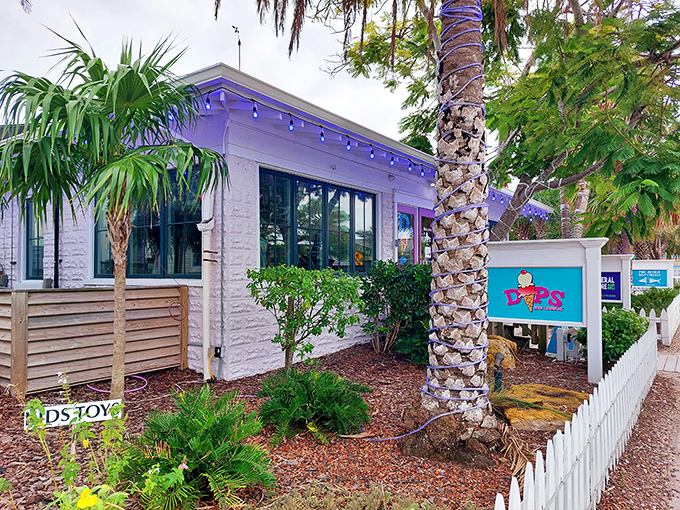 Those palm frond ceiling fans aren't just for show &ndash; they're spinning tales of old Florida charm with every rotation.