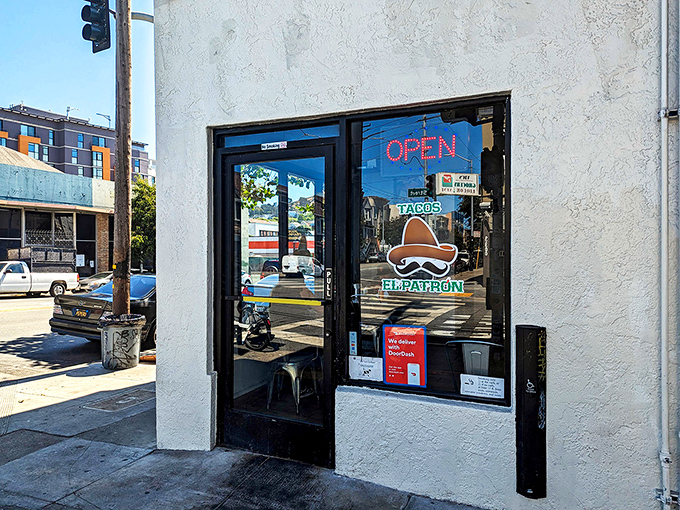 The unassuming storefront hides culinary treasures within, like finding a secret passage to taco paradise behind an ordinary bookshelf.