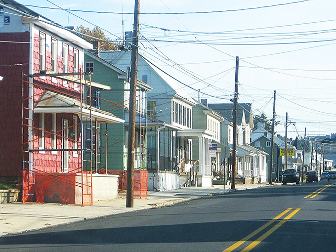 Quintessential small-town America unfolds along this Littlestown street, where historic homes stand shoulder to shoulder like old friends catching up.