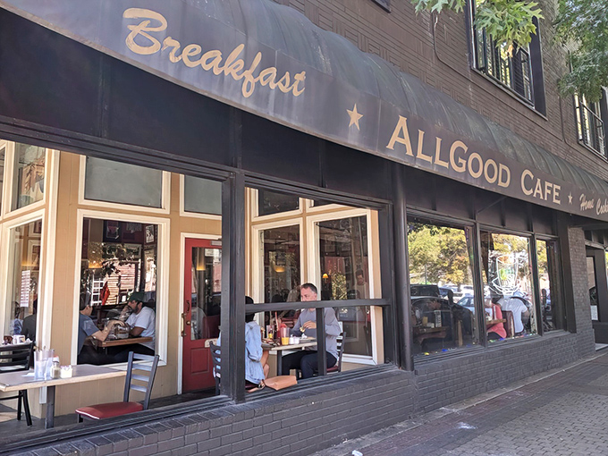 The unassuming brick exterior of AllGood Cafe in Deep Ellum hides a Texas-sized treasure trove of comfort food waiting to be discovered.