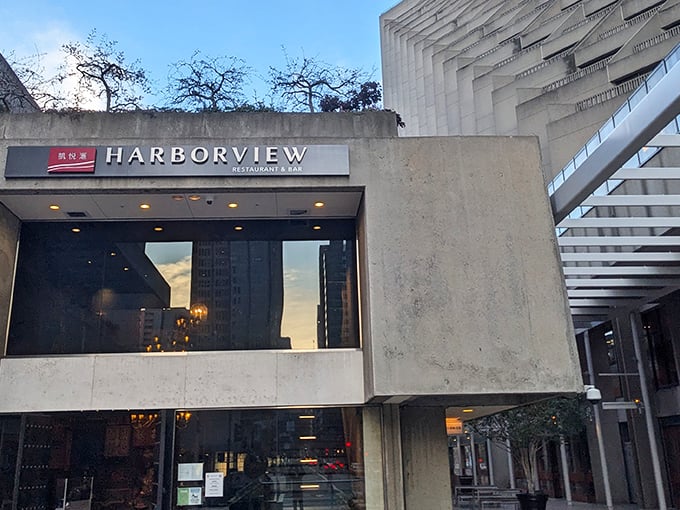 Harborview's modernist concrete exterior might not scream "culinary wonderland," but like all great food adventures, the unassuming entrance hides extraordinary treasures within.