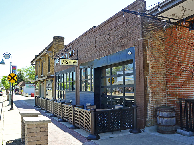 The unassuming brick exterior of Lake Street Eats hides culinary treasures within, like finding a Michelin star in your neighbor's garage.
