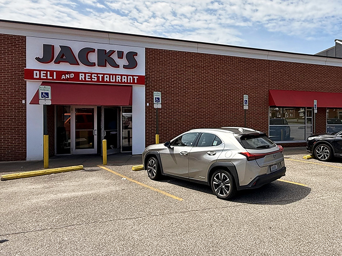 Jack's unassuming brick exterior with its bold red awnings is like finding a Rolex in a paper bag &ndash; modest on the outside, extraordinary within.