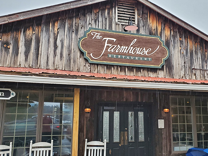The weathered wooden exterior of The Farmhouse isn't trying to impress you&mdash;until you taste what's cooking inside this Christiansburg gem.