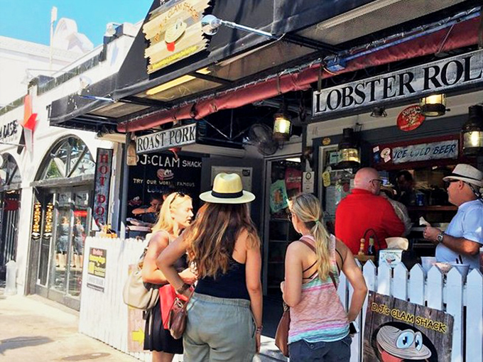 The unassuming facade of DJ's Clam Shack on Duval Street hides culinary treasures that would make Neptune himself swim ashore for a bite.