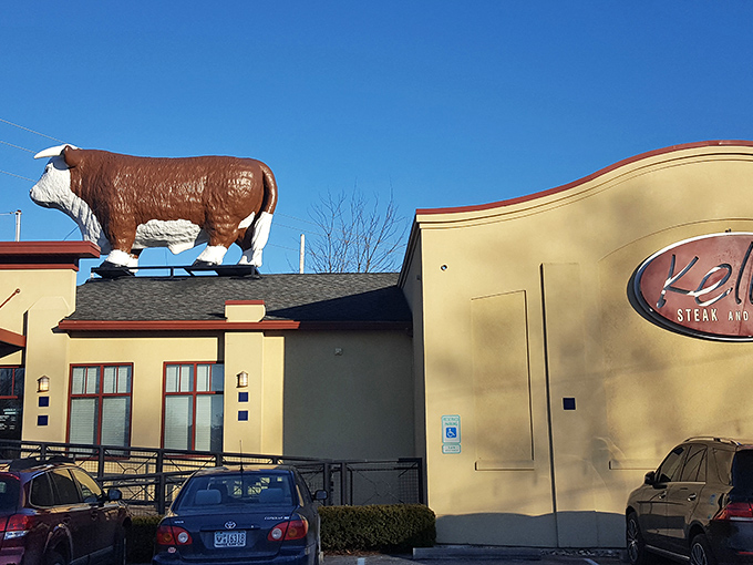 The legendary cow on the roof isn't just decoration&mdash;it's a promise of what awaits inside this Boalsburg institution. No GPS needed; just follow the bovine beacon.