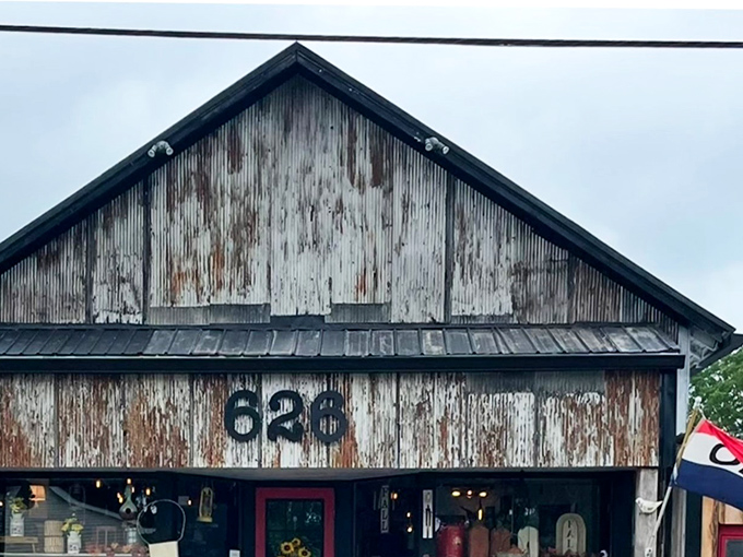 The golden glow of Old Barn Co.'s weathered exterior beckons like a treasure chest waiting to be discovered. Those "636" numbers aren't just an address&mdash;they're an invitation.