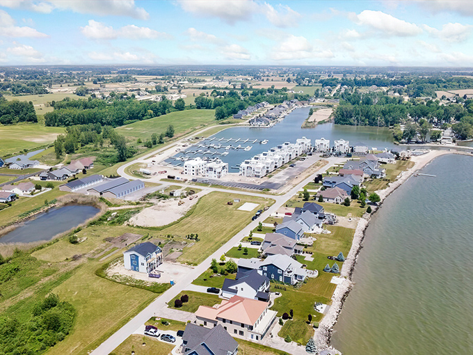 Aerial views don't lie&mdash;Marblehead's peninsula setting offers water vistas that make you question whether you're still in the Midwest or somehow teleported to coastal New England.