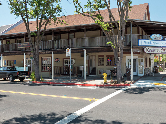 Historic buildings line First Street in downtown Benicia, where time seems to move at a more civilized pace than the rest of the Bay Area.
