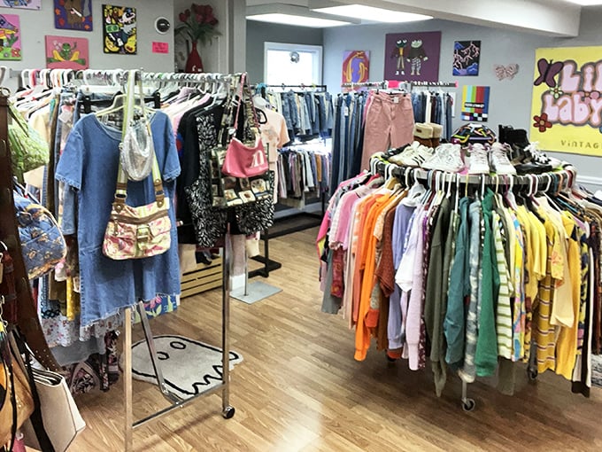The unassuming storefront of Lily's Labyrinth belies the technicolor wonderland waiting inside. Like finding Narnia in a strip mall!
