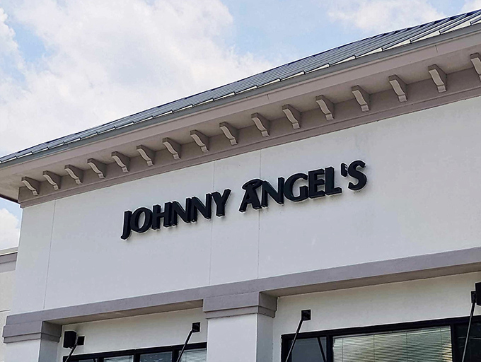 Johnny Angel's unassuming exterior hides culinary treasures within, like finding a Michelin star chef cooking in your neighbor's garage.