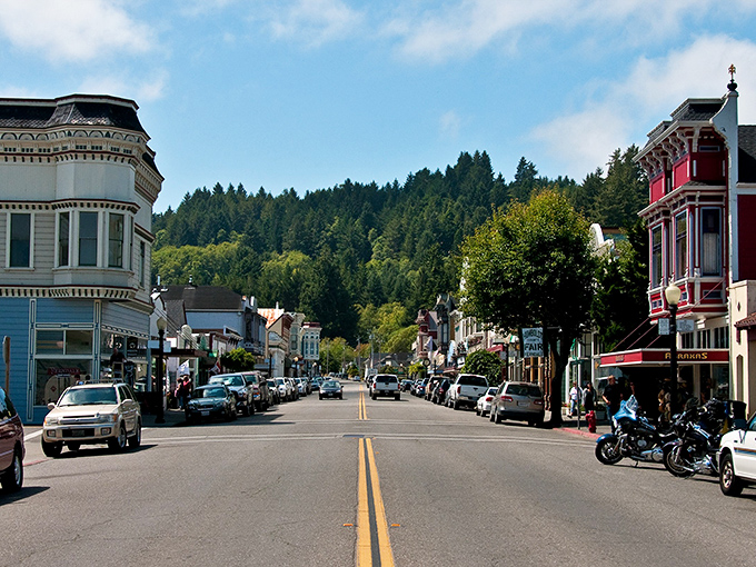 Main Street stretches before you like a movie set, but this is no Hollywood fabrication&mdash;it's Ferndale's authentic Victorian charm in real life.