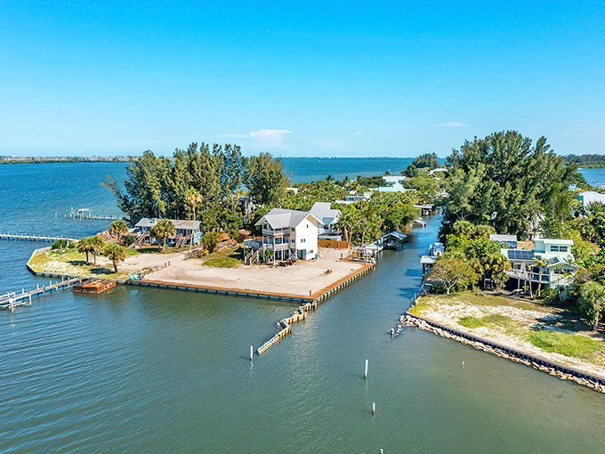 Where the Indian River Lagoon meets residential bliss. Waterfront homes with private docks create the quintessential Florida lifestyle that snowbirds dream about all winter.