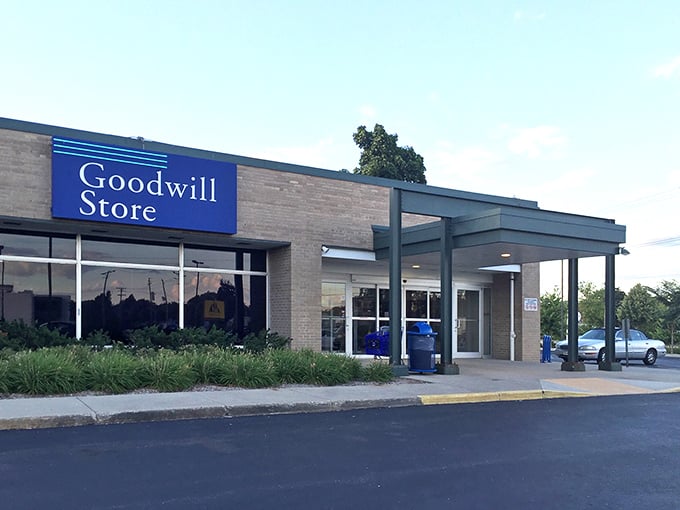 The unassuming exterior of Milwaukee's Goodwill Outlet belies the treasure-hunting paradise within. Like a thrift store speakeasy, only the initiated know what awaits inside.
