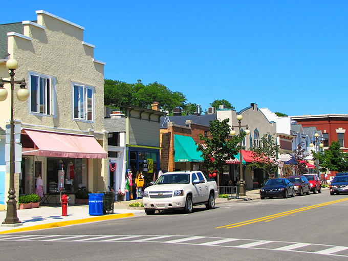 Main Street magic at its finest&mdash;colorful awnings, historic facades, and that unmistakable small-town charm that makes you want to slow down and stay awhile.