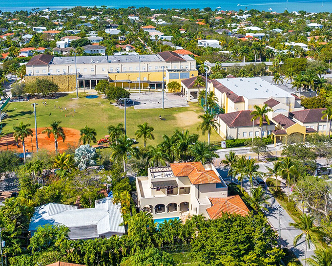 From above, the island reveals its perfect balance of development and nature, a masterclass in how to build paradise without paving it.