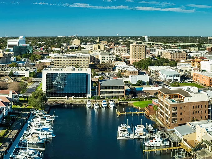 Downtown Pensacola's waterfront combines urban convenience with maritime charm. Like New York and Key West had a perfectly balanced baby.
