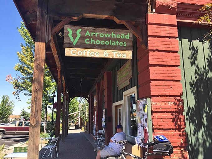 Arrowhead Chocolates offers handcrafted treats and coffee in a historic building – where chocolate cravings and caffeine needs meet under one charming roof.