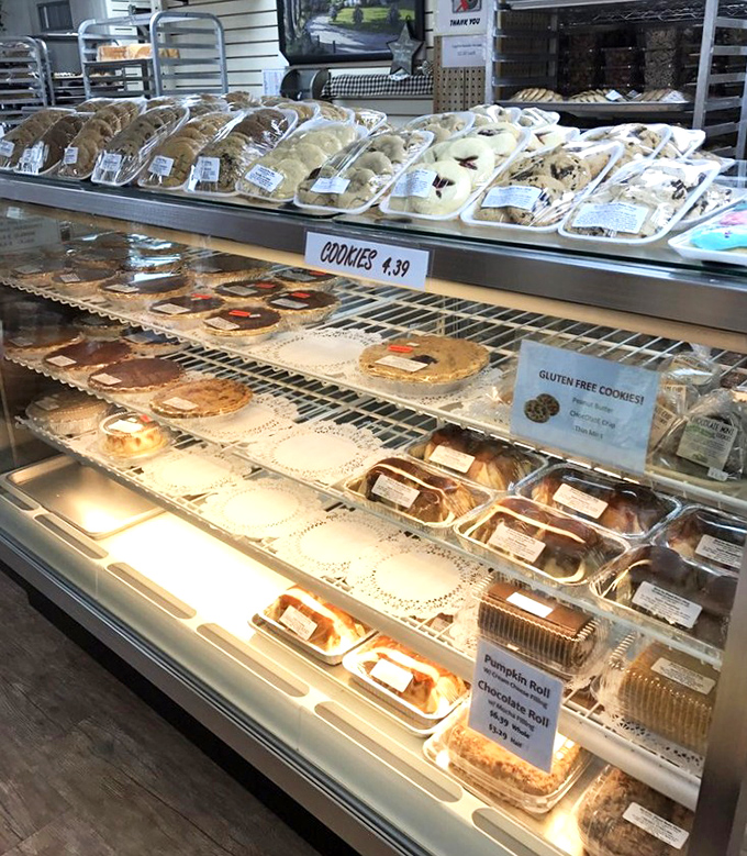 Display cases overflow with golden treasures that make every decision feel wonderfully impossible to make.