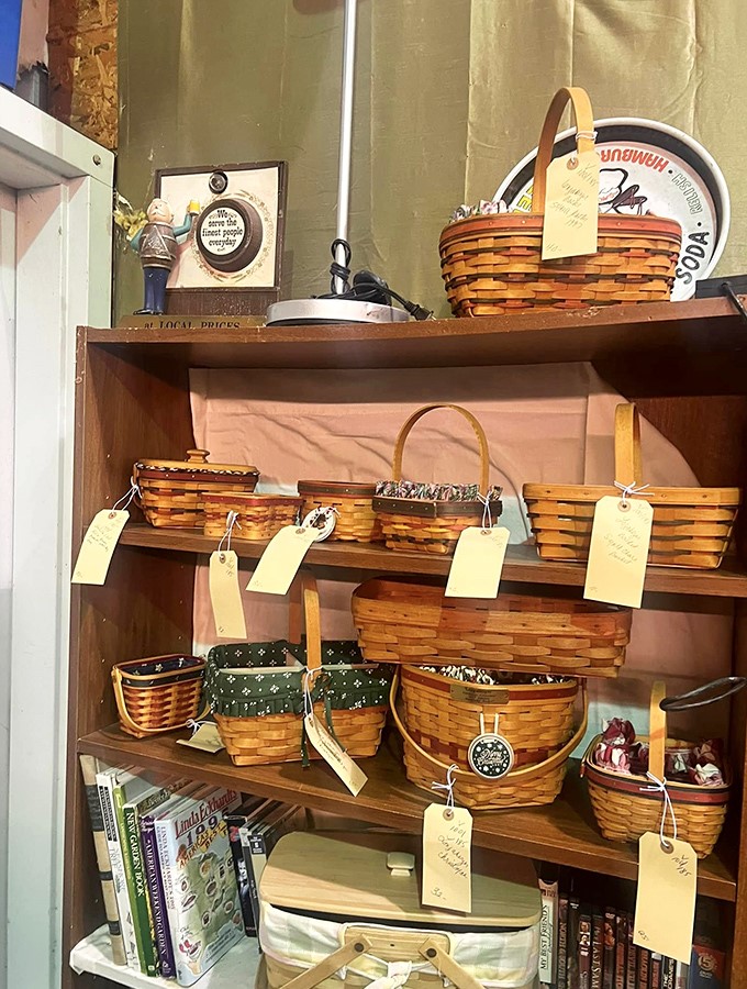 Longaberger heaven! These handcrafted baskets aren't just containers&mdash;they're conversation pieces waiting to be filled with stories and potpourri.