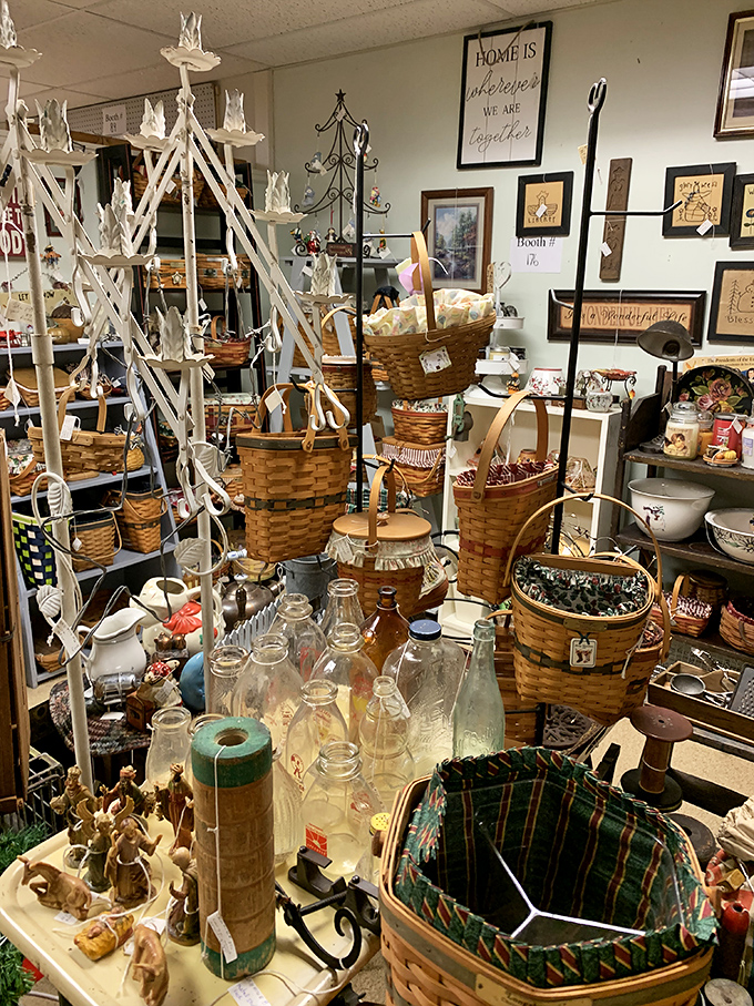 A forest of baskets and bottles that would make any Pinterest board weep with envy&mdash;each one carrying stories of picnics and potions past.