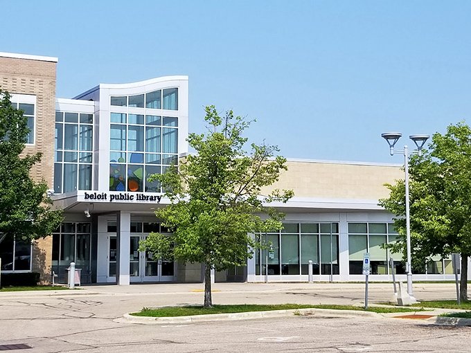 Beloit Public Library's modern design welcomes knowledge-seekers of all ages, proving retirement doesn't mean retiring your curiosity.