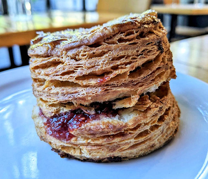 Layers upon flaky layers&mdash;this pastry doesn't just break apart, it tells a story with each buttery chapter.