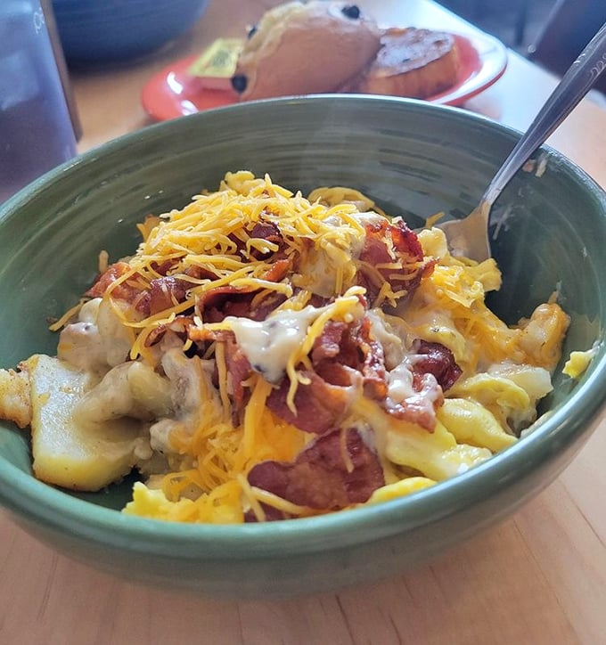 This breakfast bowl brings together all your morning favorites in one hearty, Instagram-worthy presentation that satisfies completely.