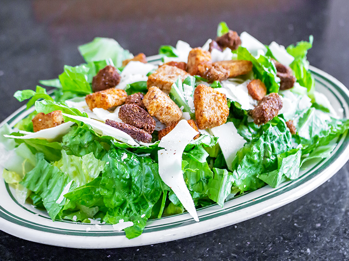Even the Caesar salad gets the respect it deserves. A supporting player that could easily be a star at lesser establishments.