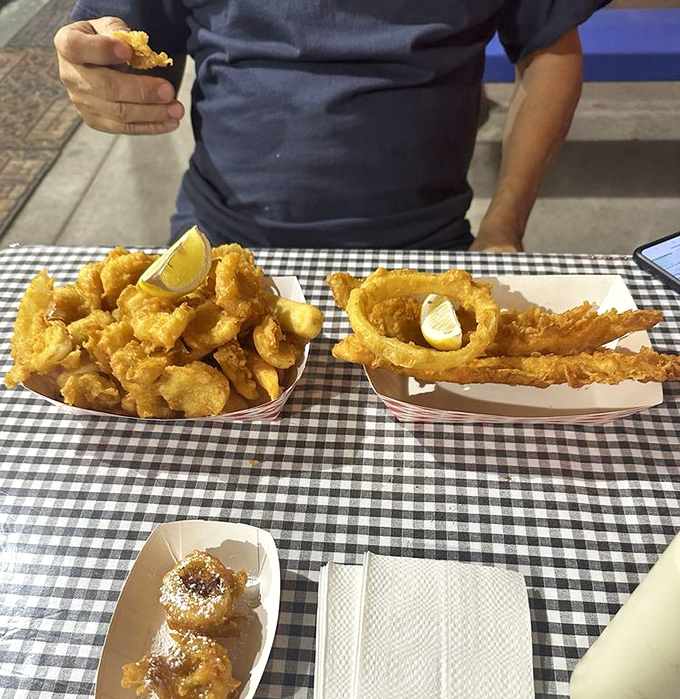 Calamari that doesn't require the jaw strength of a shark to enjoy. Tender, crispy, and ready for its close-up on your Instagram feed.