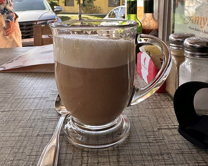 This isn't just coffee—it's liquid optimism in a clear mug. The perfect companion for morning contemplation or midday revival.