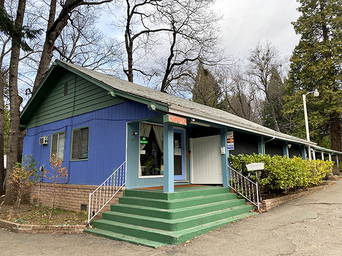 This colorful lodge offers small-town hospitality with those unmistakable mountain vibes. Quirky charm beats cookie-cutter hotel chains any day.