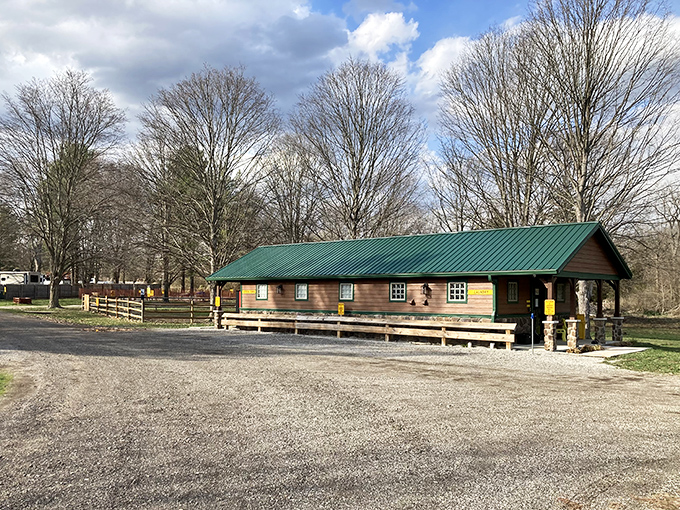 This rustic log cabin structure offers a perfect basecamp for exploring Lebanon's charms, proving that sometimes the best adventures begin in simple surroundings.
