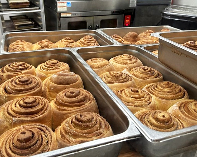 Fresh cinnamon rolls waiting for their moment of glory &ndash; like spiral-bound love letters to your taste buds.