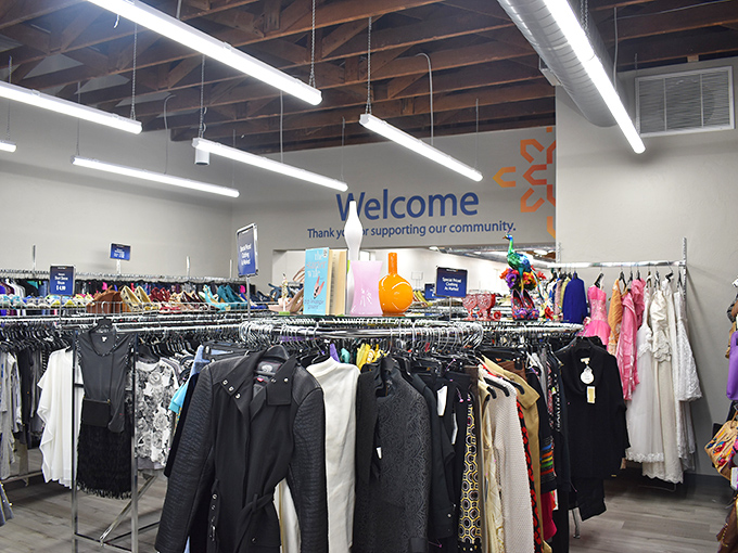 A clothing department so well-organized it puts some department stores to shame. The thrill of the hunt without the frustration!