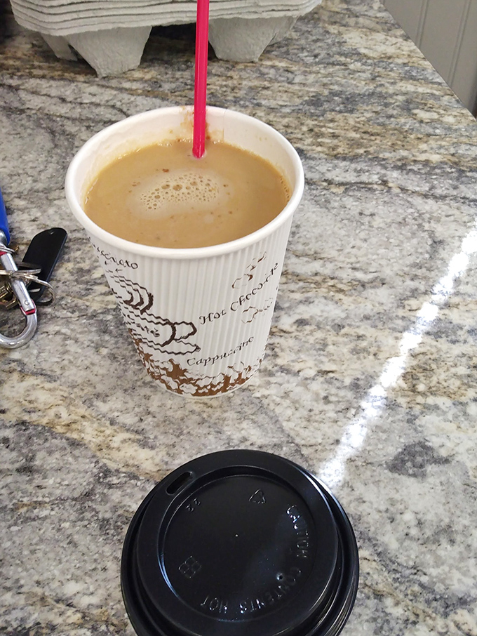 Coffee in a humble cup, the perfect liquid companion for your sweet indulgence. Some relationships are just meant to be.