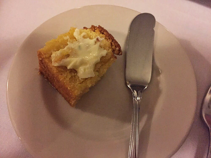 Cornbread that demands to be buttered. This humble square of Southern sunshine might upstage even the finest steak.