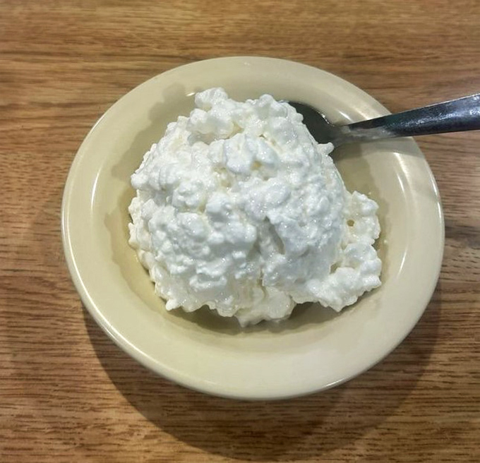 Cottage cheese so fresh and fluffy it could be mistaken for clouds. The perfect cool counterpoint to a hot, juicy steak.