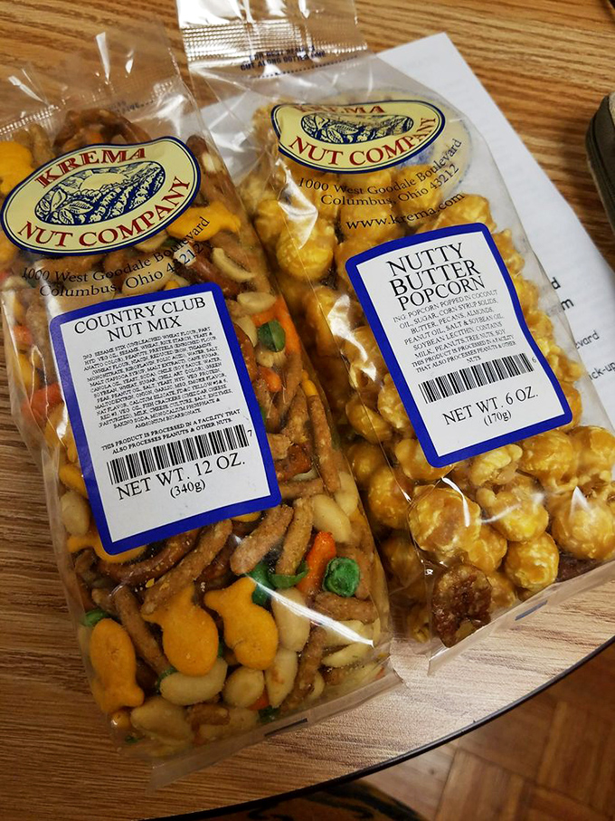 Country Club Nut Mix and Nutty Butter Popcorn: the dynamic duo of snacking. These bags contain dangerous levels of addictive crunchiness.